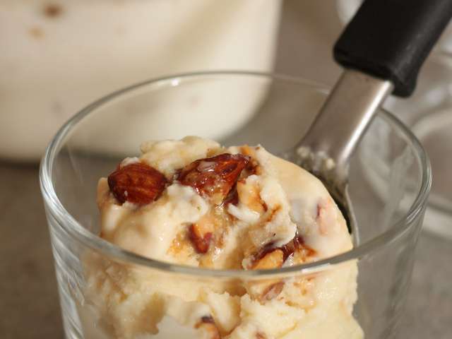 Recettes de Glace à la vanille et Amande