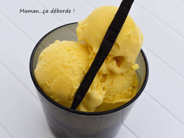 Recettes de Glace à la vanille de Maman...ça déborde