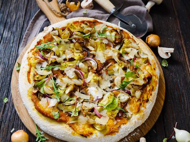 Recettes de Pizza végétarienne de Marcia 'Tack