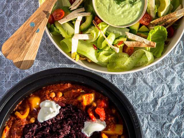 Recettes de Chili végétarien de MarronsGlacés