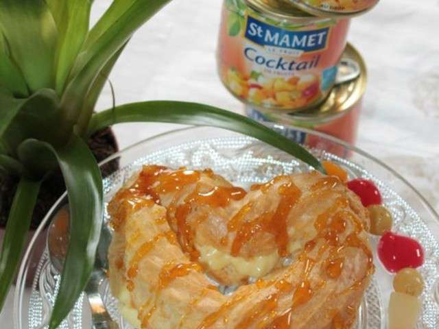 Recettes de Choux à la crème et Fruits