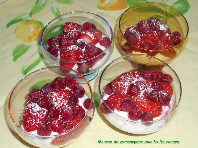 Recettes de Fruits rouges de Mes recettes et photos de gâteaux