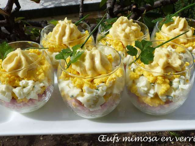Recettes d'Oeufs mimosa et Verrines