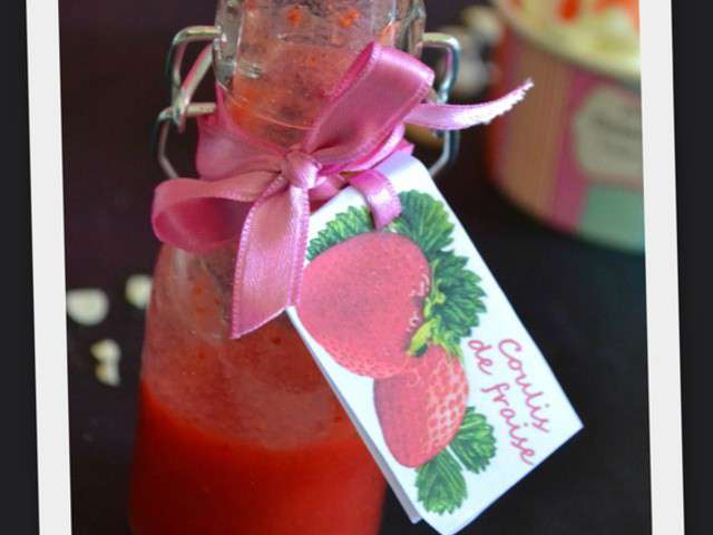 Recettes de Coulis de fraises de Mon coin gourmand