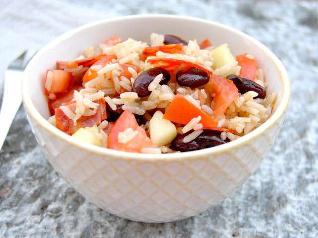 Les Meilleures Recettes de Salade de riz et Haricots