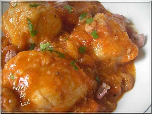 Recettes de Lotte à l'Armoricaine de Nuage de Lait