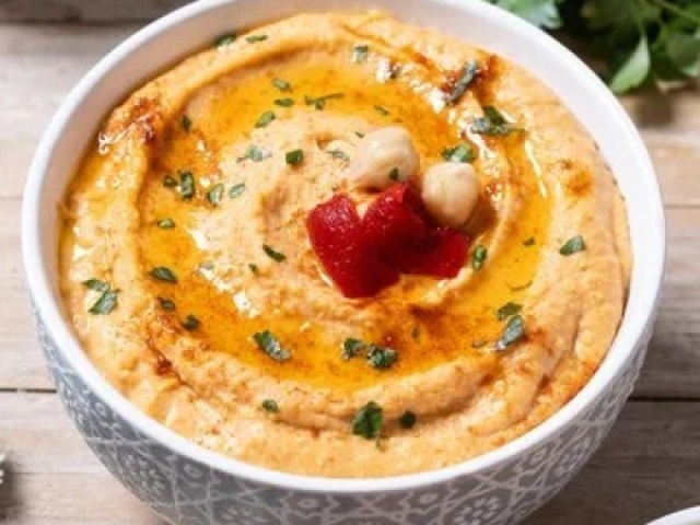 Recettes de Houmous et Poivrons
