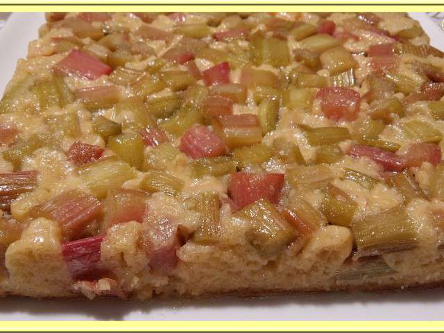 Recettes de Gâteau à la Rhubarbe de Oh, la gourmande..