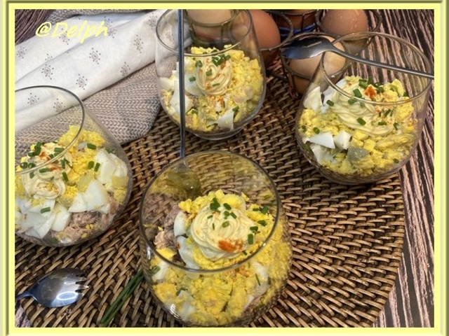 Recettes d'Oeufs mimosa et Verrines