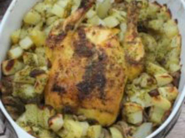 Recettes de Poulet rôti de Papilles On Off deux