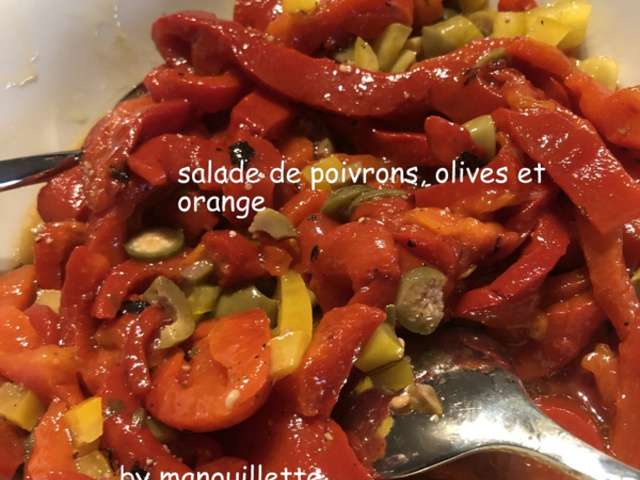 Recettes de Salade de poivrons et Olive