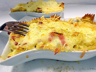 Recettes de Gratin de Pates et Lardons