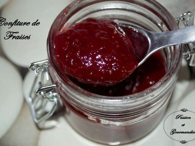 Recettes de Confiture de fraise de Passion et Gourmandise
