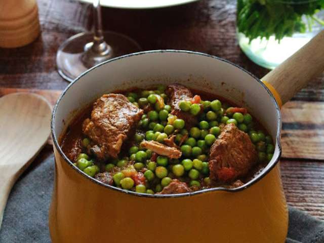 Recettes de Petits pois et Bœuf