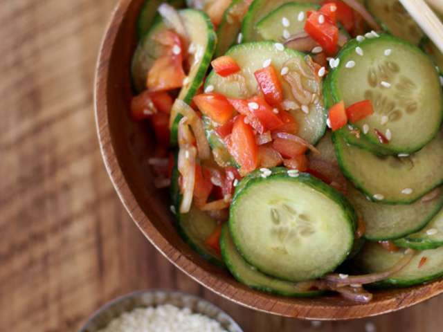 Recettes de Salade de concombre de Petite Vanille