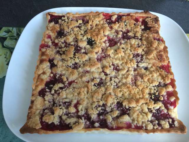 Recettes de Tarte Crumble et Fruits rouges