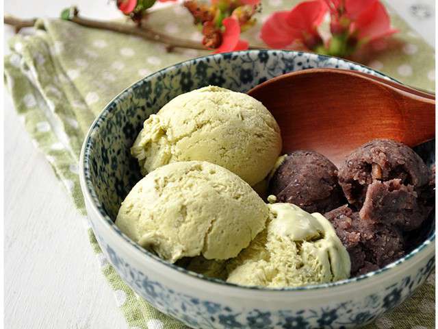 Recettes de Glace au thé matcha de Pich à la fraise