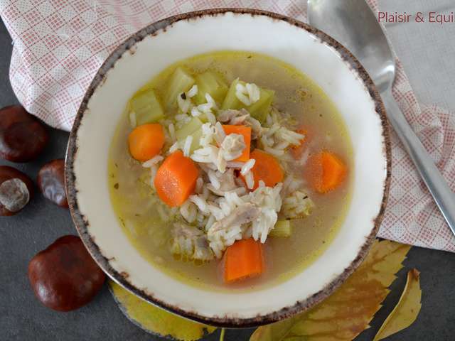 Recettes de Soupe de poulet de Plaisir et Equilibre