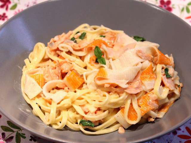 Recettes de Pâtes au saumon de Pour ceux qui aiment cuisiner