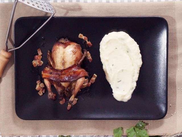 Recettes de Cailles farcies de Pretty Chef