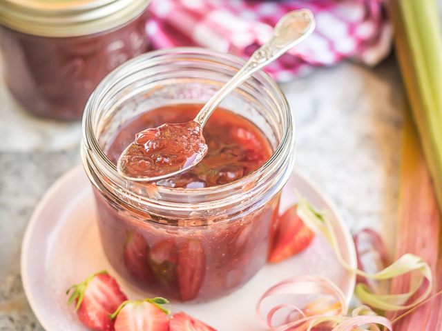 Recettes de Fraises et Rhubarbe
