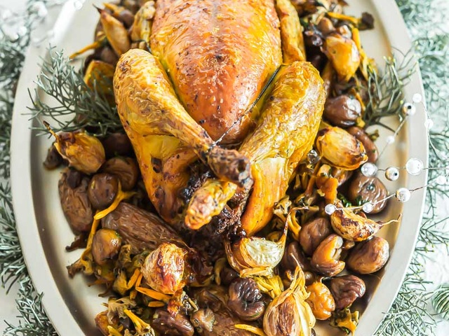 Recettes de Dinde aux marrons de Quatre saisons au jardin