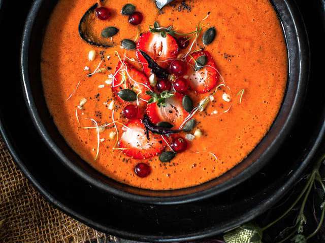 Recettes de Gaspacho de Quatre saisons au jardin
