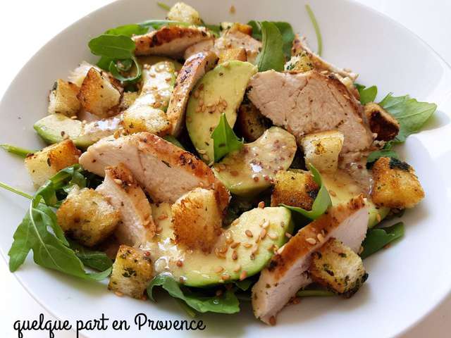 Recettes de Salade de poulet de Quelque part en Provence