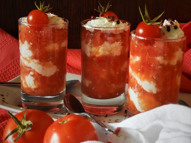 Recettes de Verrines et Tomates