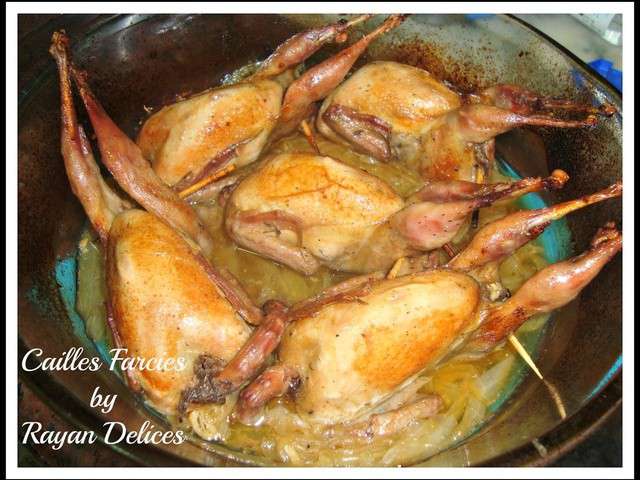 Recettes de Cailles farcies de Rayan Délices