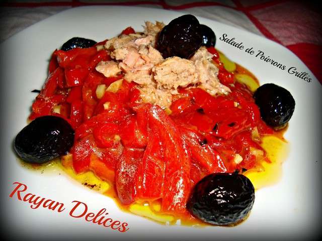 Recettes de Salade de poivrons de Rayan Délices