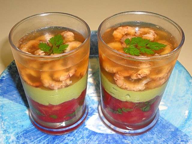 Recettes de Crevettes Grises et Avocat