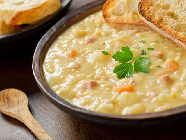 Recettes de Soupe aux pois