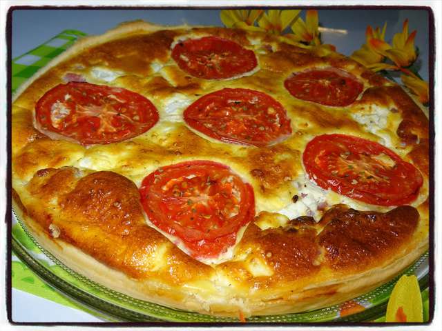 Recettes de Quiche à la tomate et Chèvre