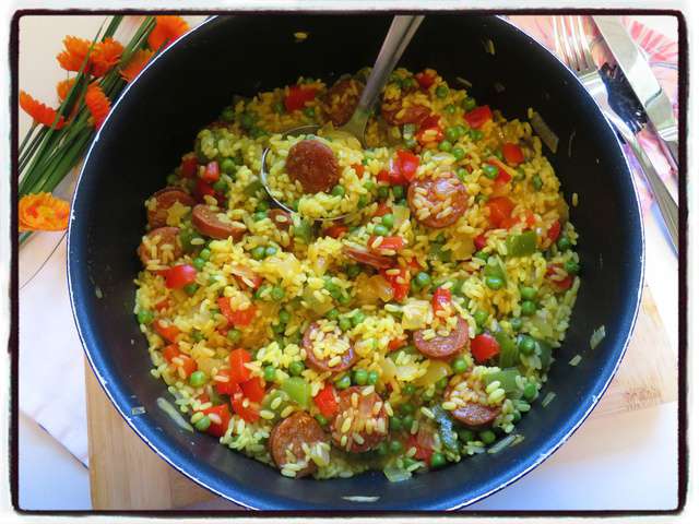 Recettes de Chorizo et Riz