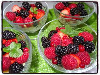 Recettes de Salade de fruits rouges
