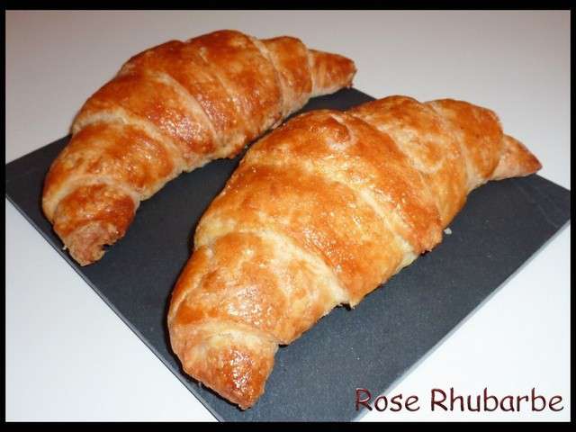 Recettes de Croissants de Rose Rhubarbe
