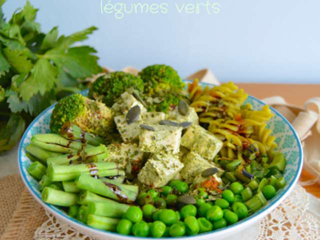 Recettes de Légumes verts et Tofu