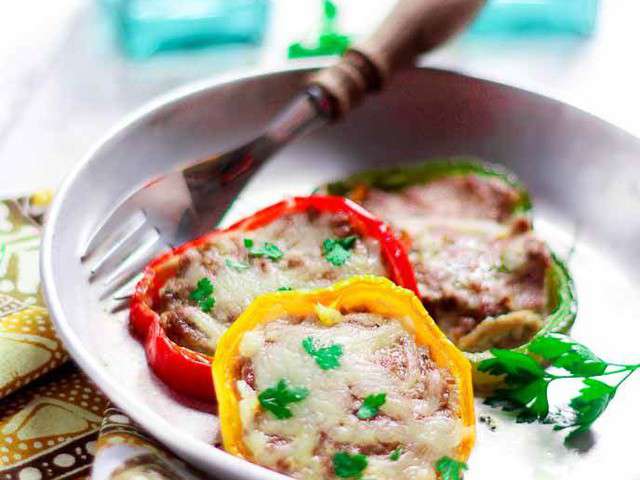 Recettes de Poivrons farcis et Parmesan