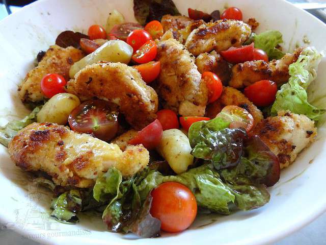 Recettes de Salade de poulet de saveurs gourmandises