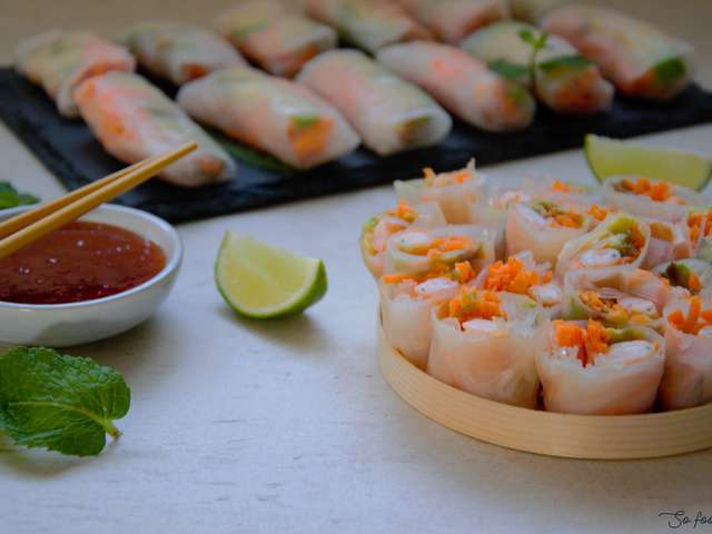 Recettes de Rouleaux de Printemps de So Foodista