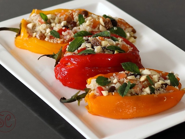 Recettes de Poivrons farcis de songesculinaires