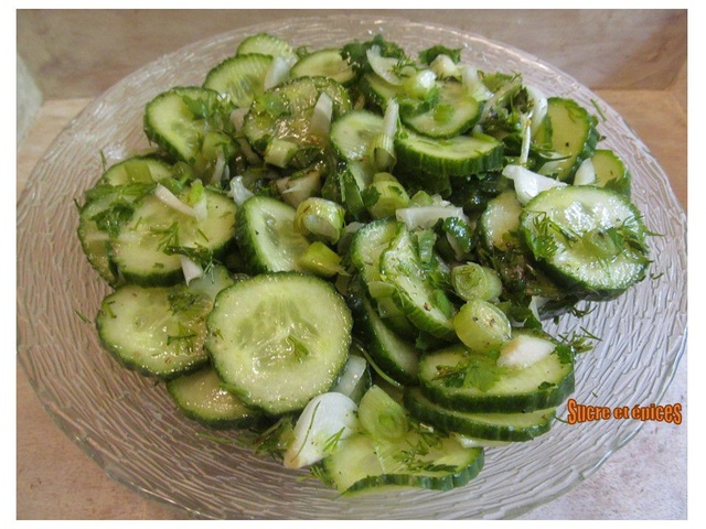 Recettes de Concombre de Sucre et épices