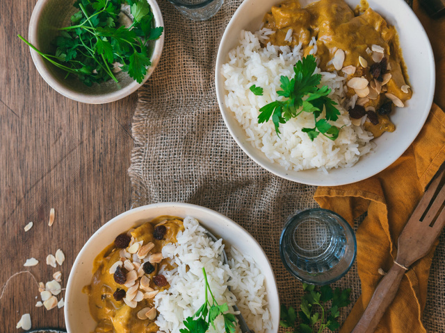Recettes de Poulet au curry de Tangerine Zest
