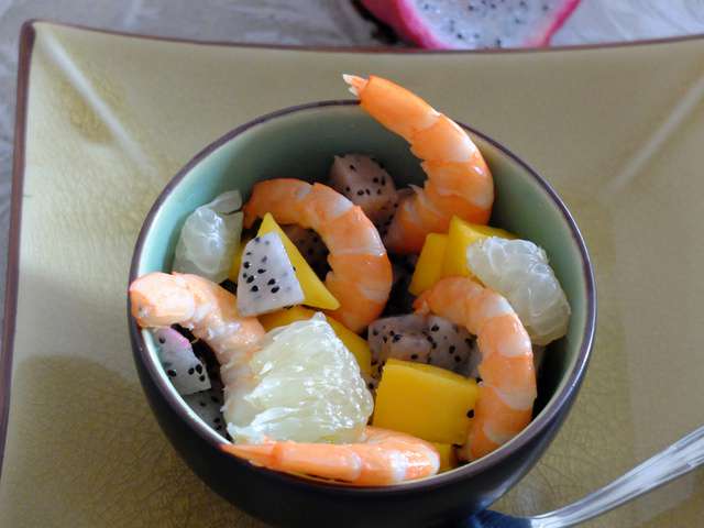 Recettes de Fruit du dragon et Pamplemousse Chinois