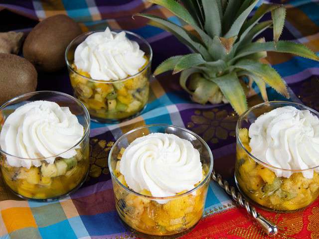 Recettes de Salade de fruits exotiques de Turbigo Gourmandises