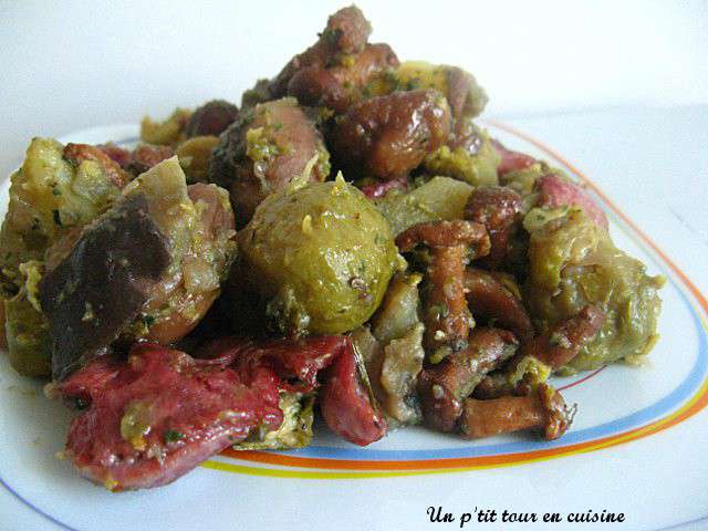 Recettes de Gésiers et Légumes
