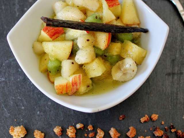 Recettes de Salade de fruits de Une pipelette en cuisine