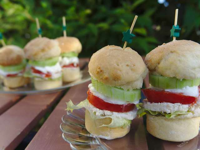 Recettes de Mini-Burger et Poulet