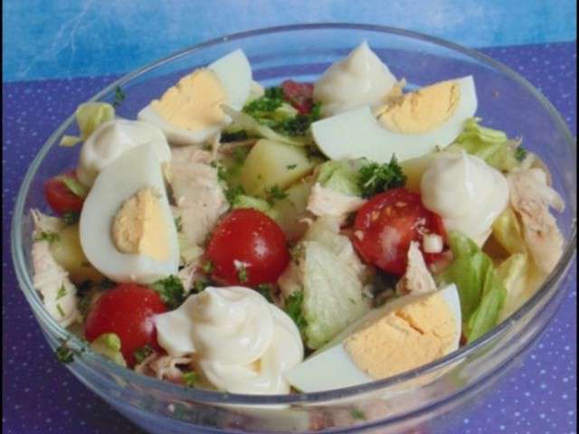 Recettes de Salade au poulet de Une toquée en cuisine